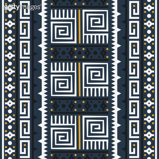 Tribal Seamless Pattern. Ethnic Geometric Vector Background. Aztec ...