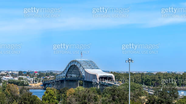 US 395 Pioneer Memorial Bridge, also known as the Blue Bridge ...