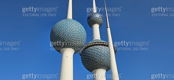Kuwait Towers, the most iconic building of Kuwait City, Kuwait ...