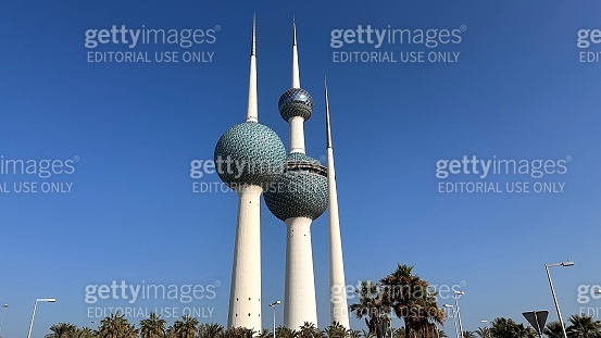 Kuwait Towers, the most iconic building of Kuwait City, Kuwait ...