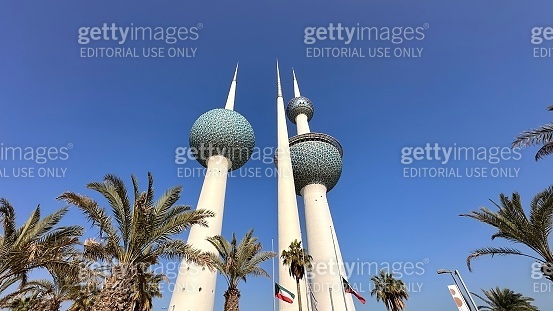 Kuwait Towers, the most iconic building of Kuwait City, Kuwait ...