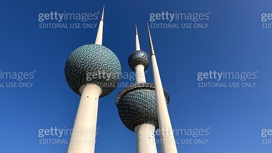 Kuwait Towers, the most iconic building of Kuwait City, Kuwait ...