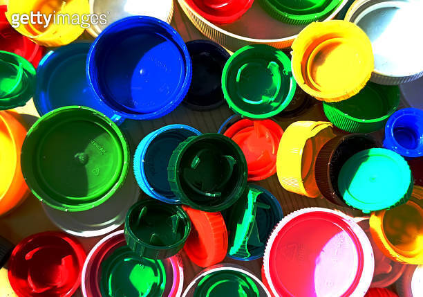 blank plastic stoppers for recycling (2065479597) - 게티이미지뱅크