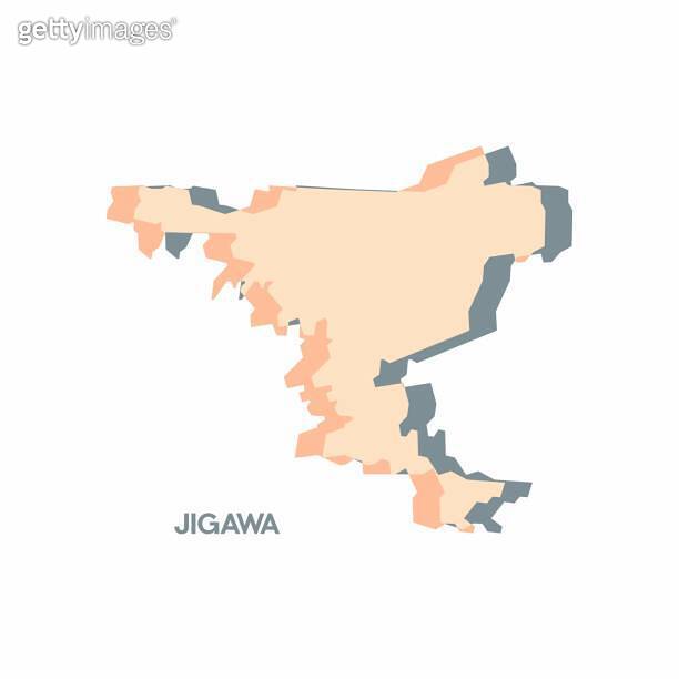 Jigawa Map - World Map International vector template. Nigeria region ...