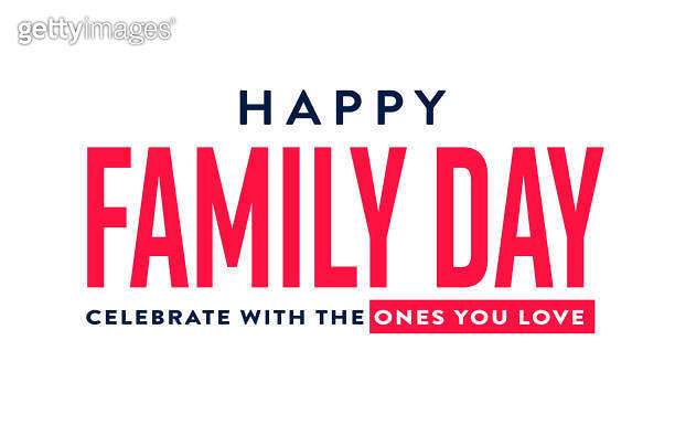 Happy Family Day February Commemorative day banner template design 이미지 ...