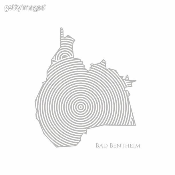 Bad Bentheim Map - World Map International vector template. German ...