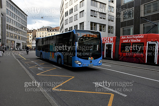 Basel, Bus, Tram, Switzerland, Europe, People, Retail Store, Rail ...