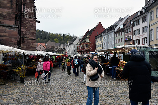 Freiburg Minster Market, Freiburg Minster Square, Germany, Freiburg ...