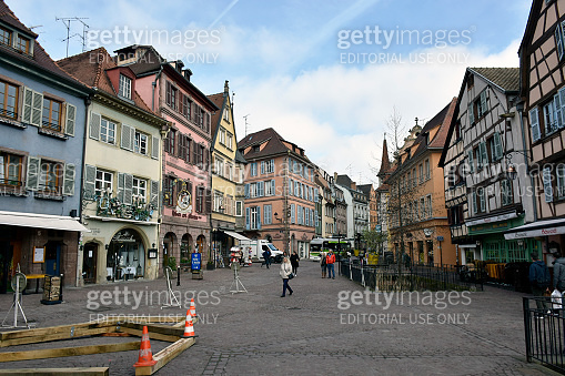 Colmar City, Old Town, Alsace, France, Europe, Half Timbered Houses ...