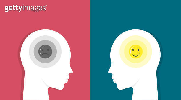 Think positively, Conversation between two persons positive think and ...