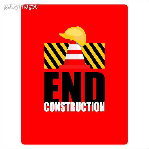 END Construction, sign and poster vector 이미지 (2111701323) - 게티이미지뱅크