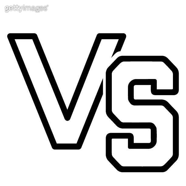 VS Sign. Versus Battle Icon. Simple VS Logo. Vector Illustration ...