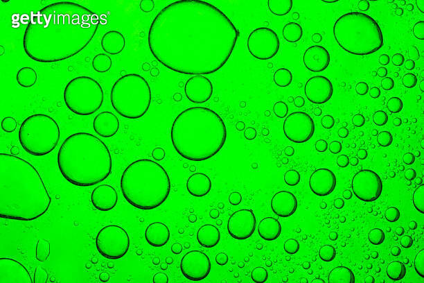 Macro green bubble texture,The close distance of the green bubble ...