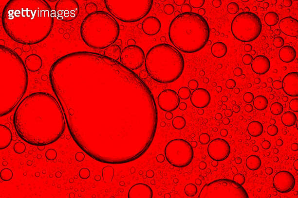Macro red bubble texture close-up,red macro bubbles,Backgrounds ...