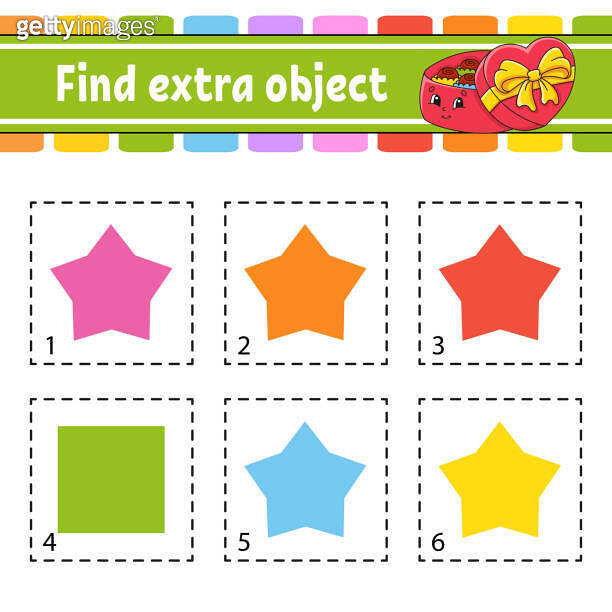 Find extra object. Educational activity worksheet for kids and toddlers ...