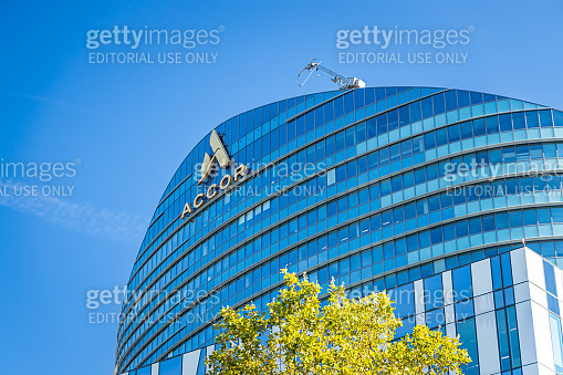 The Sequana Tower, Accor head office, in Issy-les-Moulineaux, France ...