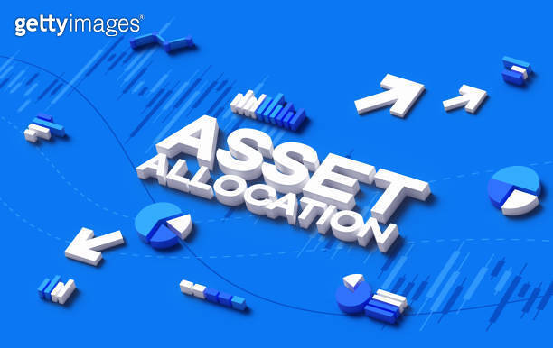 Asset Allocation Stock Investment Chart 3D Background 이미지 (1937806557 ...