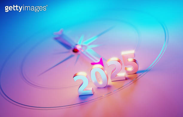 2025 Concept: Arrow of The Compass Pointing 2025 이미지 (2162134924) - 게티이미지뱅크