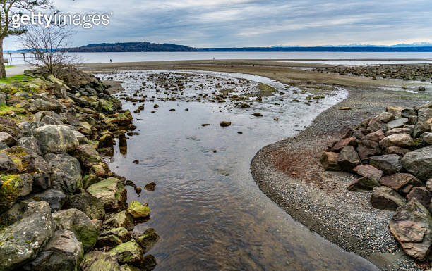 Overcast Shoreline Creek 이미지 (2023043446) - 게티이미지뱅크
