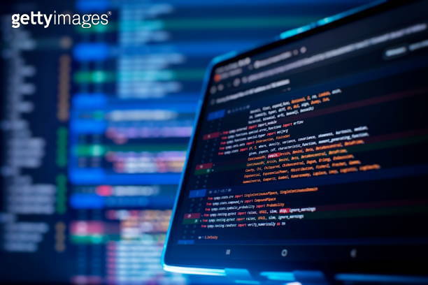 Running Computer Data Programming Coding Script Text On Screen