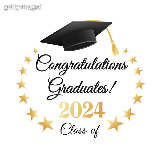 Class of 2024. Congratulations graduates graduation concept vector ...