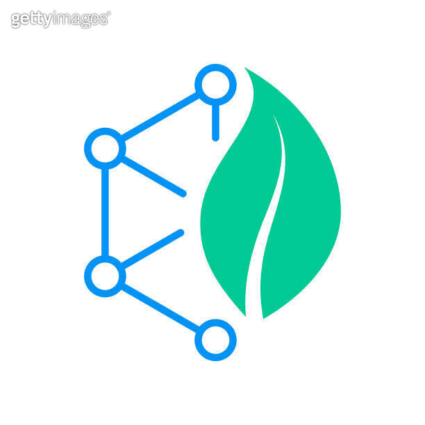 Biodegradable polymers green vector logo icon emblem - eco friendly ...