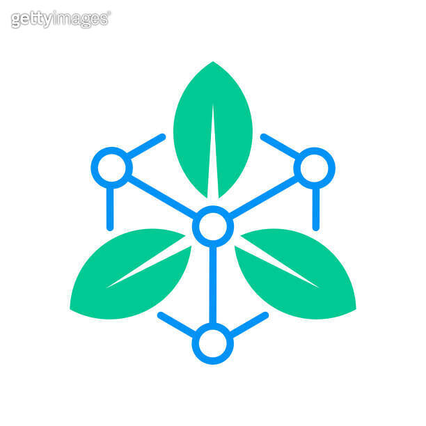 Biodegradable polymers green vector logo icon emblem - eco friendly ...