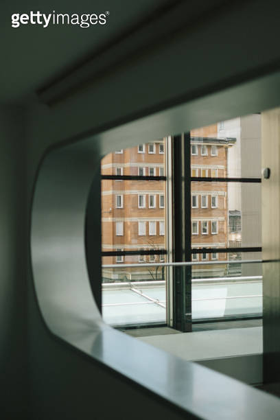 View through subway window to old buildings 이미지 (1928709367) - 게티이미지뱅크