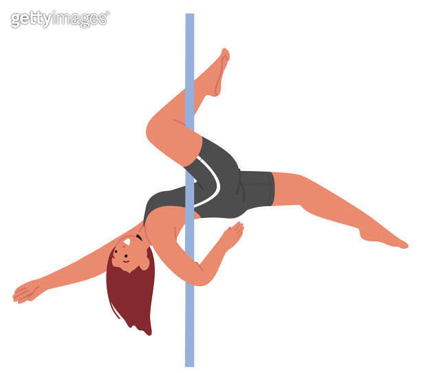 Captivating Pole Dancer Female Character Exudes Sensuality With Fluid ...