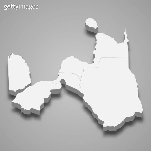 3d isometric map of Northern Mindanao is a region of Philippines ...