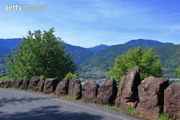 Kahoku Natural Park, View from the parking lot above the park (Kami ...