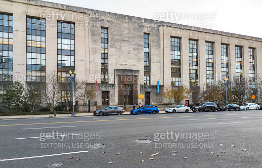 Front view of the Wilbur J. Cohen Building, which houses the ...