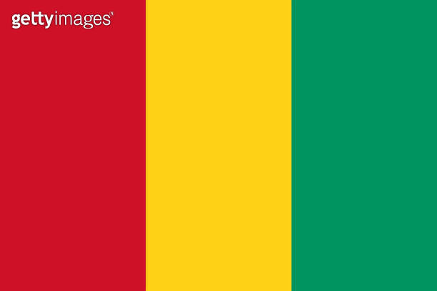 The official current flag of Republic of Guinea. State flag of Guinea ...