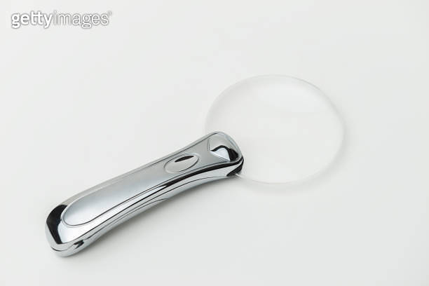 Magnifying glass isolated modern frameless beautiful shape ...