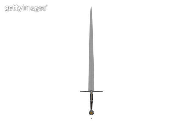 3d rendering gothic sword isolated on white background 이미지 (1960864671 ...