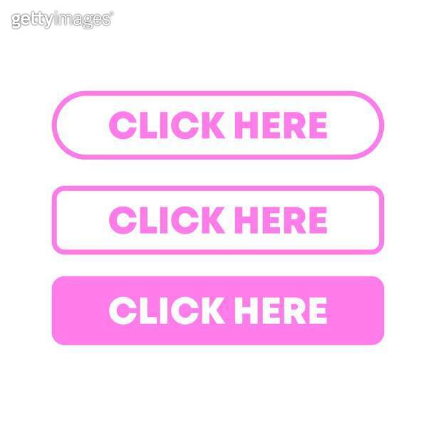 Click here buttons. Flat, pink, buttons click here, icons click here ...