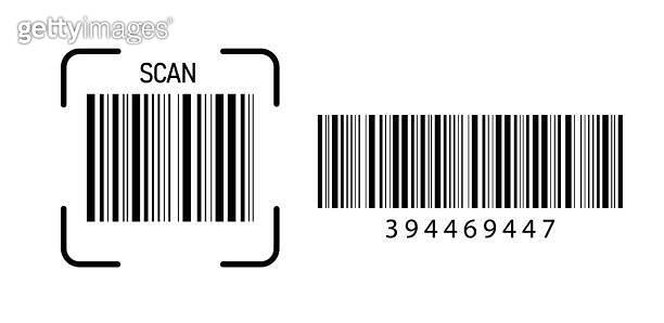 Barcode scan icon. Linear, barcode lens scan, barcode scan icon. Vector ...