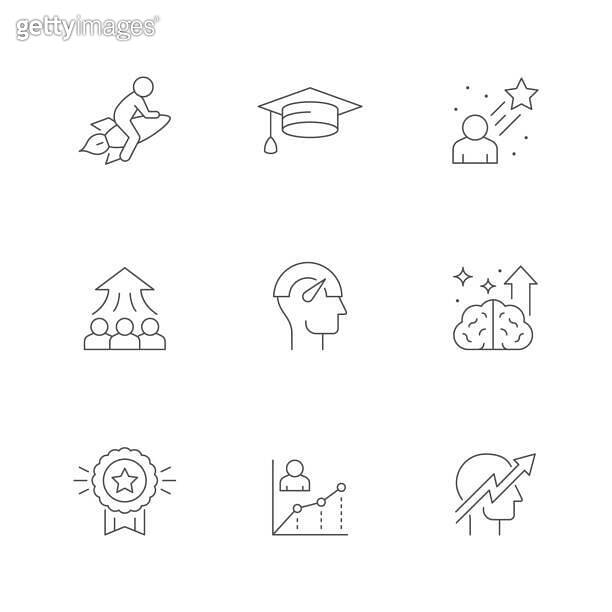Set line icons of upskill 이미지 (2156042796) - 게티이미지뱅크