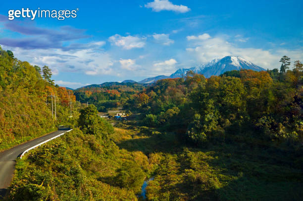 Mt. Daisen village in Saihaku District, Tottori prefecture, Chugoku, Japan. 이미지 (2154392376 ...