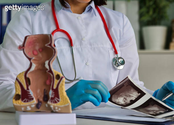 Proctologist Rectal examination and transrectal ultrasound ...