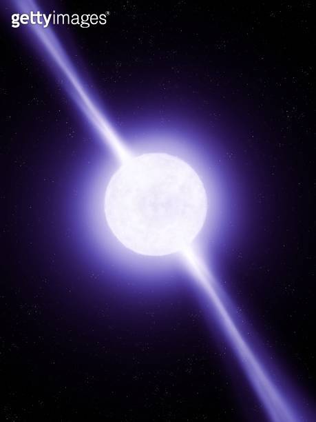 Fast neutron star with a magnetic field. 이미지 (2157264556) - 게티이미지뱅크