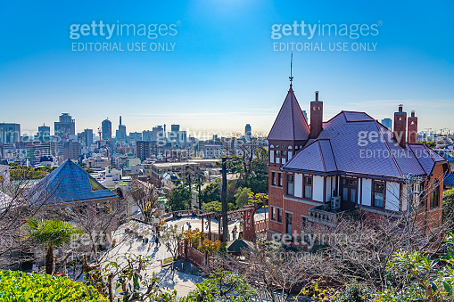 Kobe Kitano Ijinkan Gai street (Kitano-cho and Yamamoto-dori street) in ...