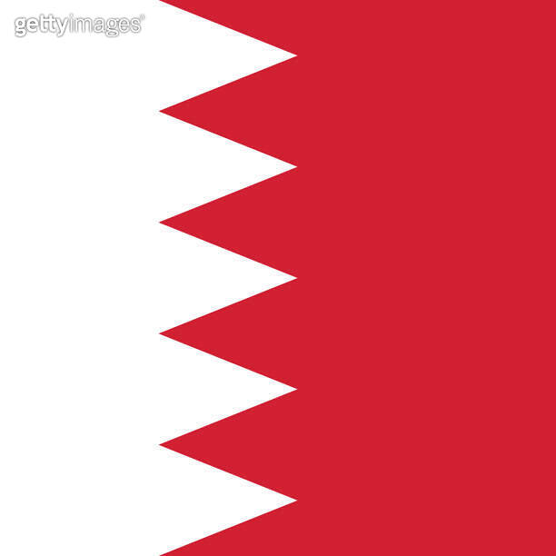 Bahrain flag. Flag icon. Standard color. A square flag. Square icon ...