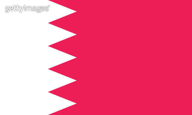 Bahrain flag. Flag of Bahrain. The official ratio. Flag icon. Standard ...