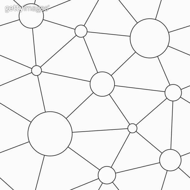 Abstract vector seamless pattern. Lines and circles. Abstract geometric ...