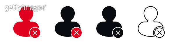 User ban account icon. Deleted or blocked web profile 이미지 (1920243767 ...