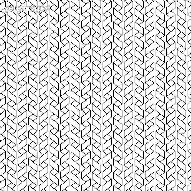 Geometric background. The paper is folded in the shape of a serpentine ...