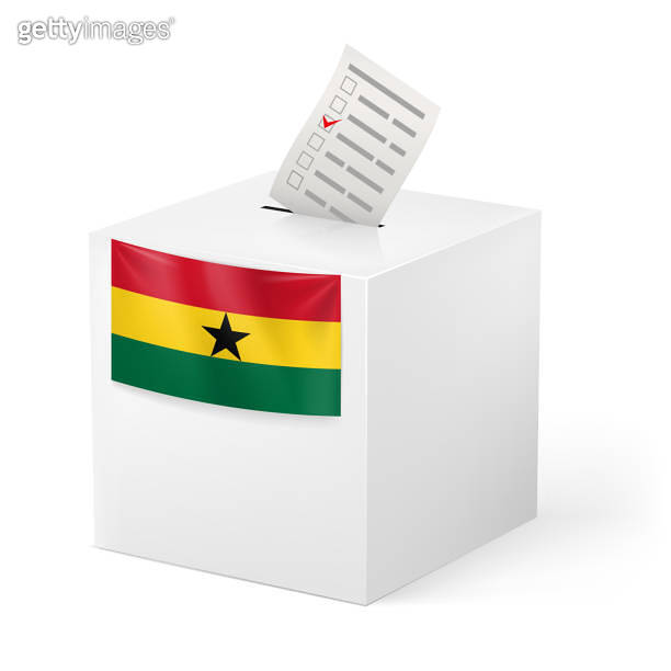 Ballot box with voting paper. Ghana 이미지 (1955583234) - 게티이미지뱅크