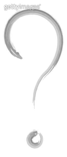 Question mark. Sketch. Hand drawn punctuation mark. Hook and dot ...