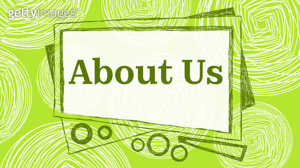 About Us Green Texture Floral Triangle Frame Element Text 이미지 (1909217907) - 게티이미지뱅크